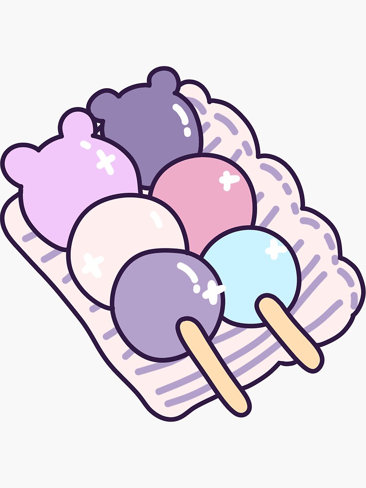 "Bunny Dango- purple" Sticker for Sale by Ai--chan- | Redbubble
