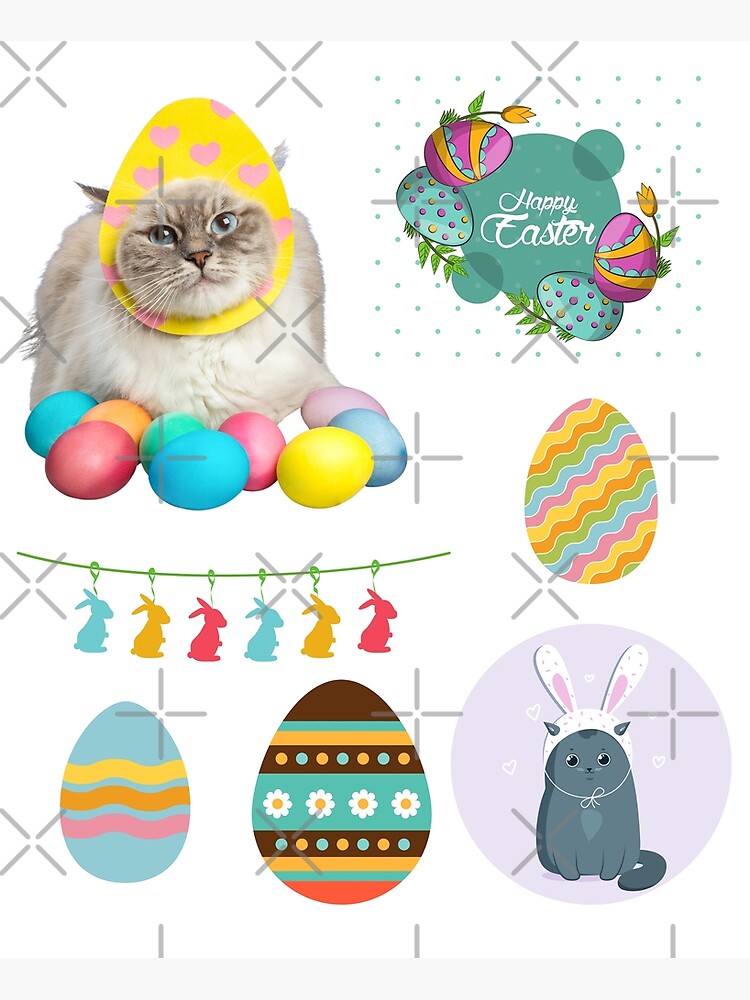 "Easter cat meme" Poster by TanujaSharma | Redbubble