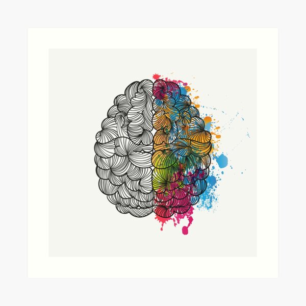 "My Brain" Art Print for Sale by Orce Vasilev | Redbubble