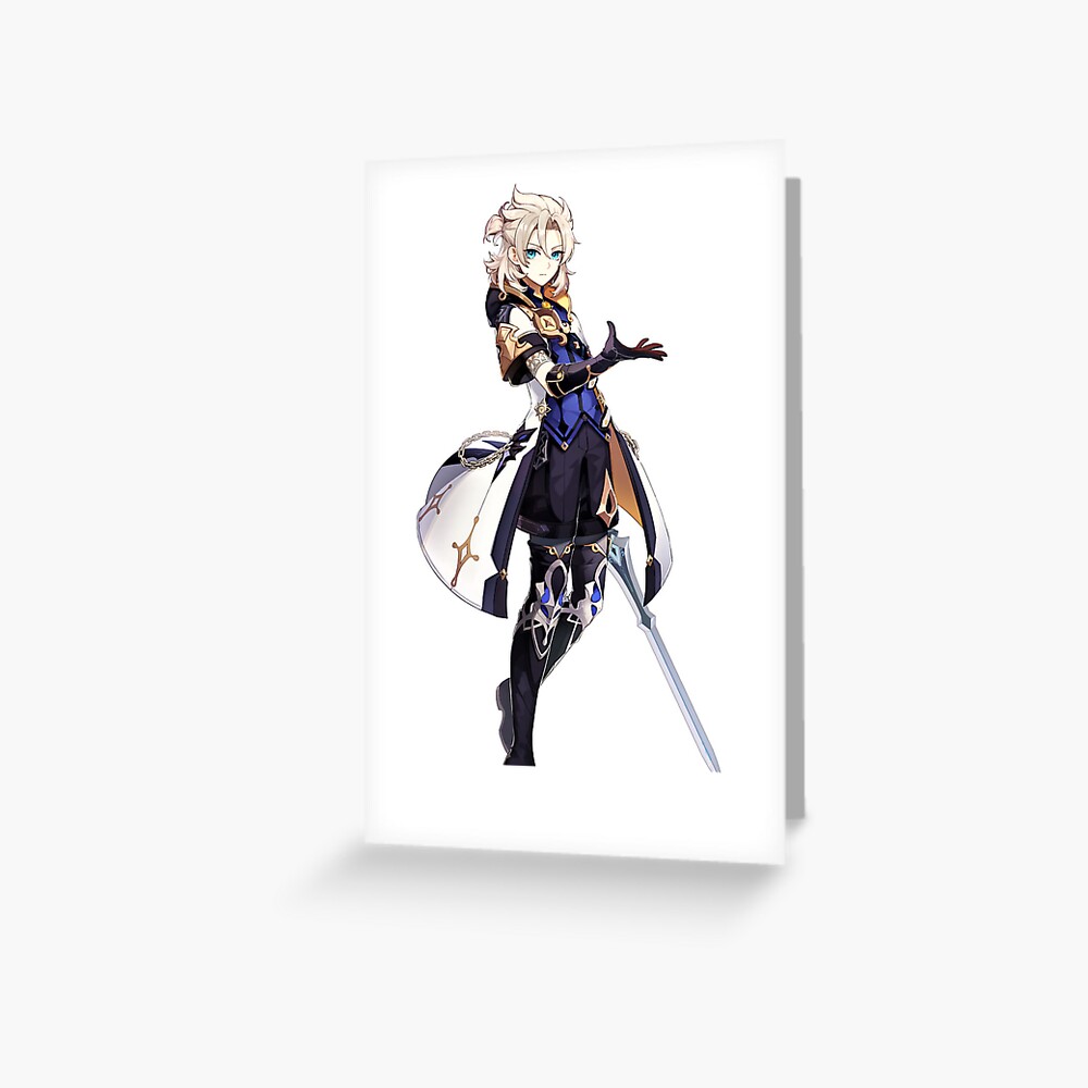 "Albedo - Genshin Impact" Greeting Card by -Kaori | Redbubble
