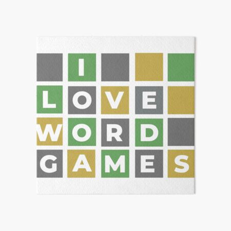 "Wordle-Inspired word game" Art Board Print for Sale by Culture2Design ...