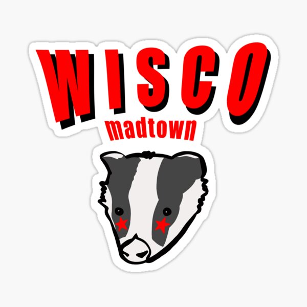 "Wisco" Sticker by suz-designs | Redbubble