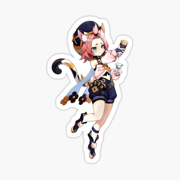 "Diona - Genshin Impact" Sticker by -Kaori | Redbubble