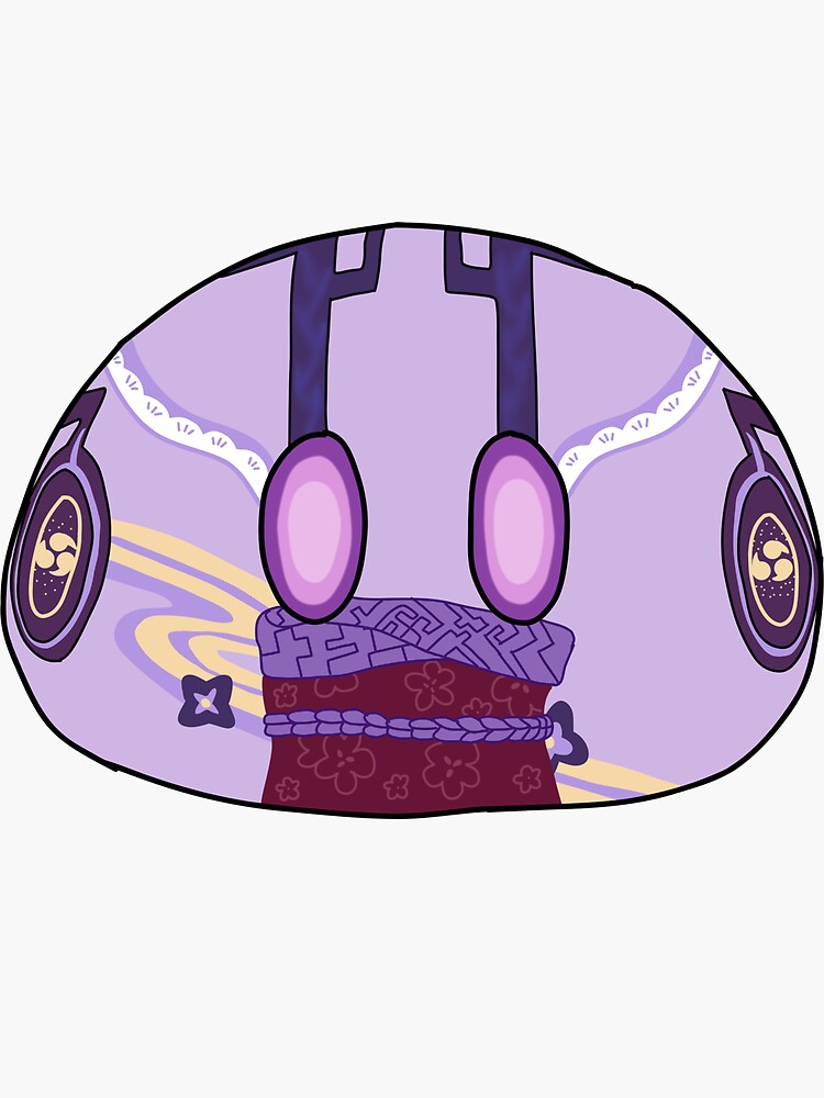"Raiden Shogun Slime" Sticker for Sale by osmanthuswine | Redbubble