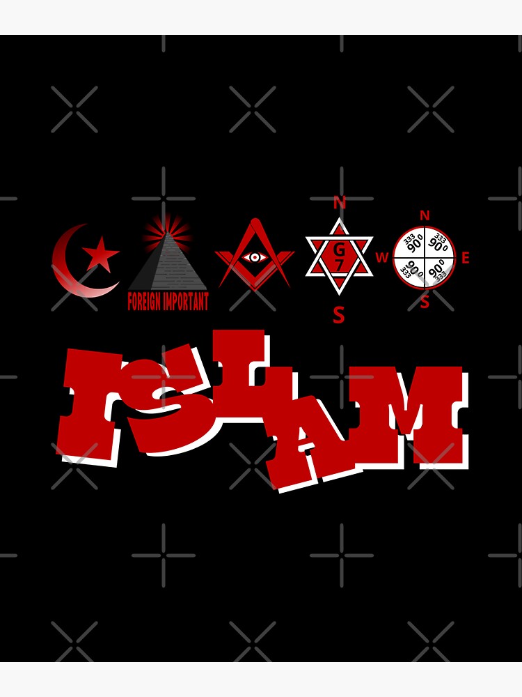"ISLAM RED " Sticker by MOORTHANGOLD | Redbubble