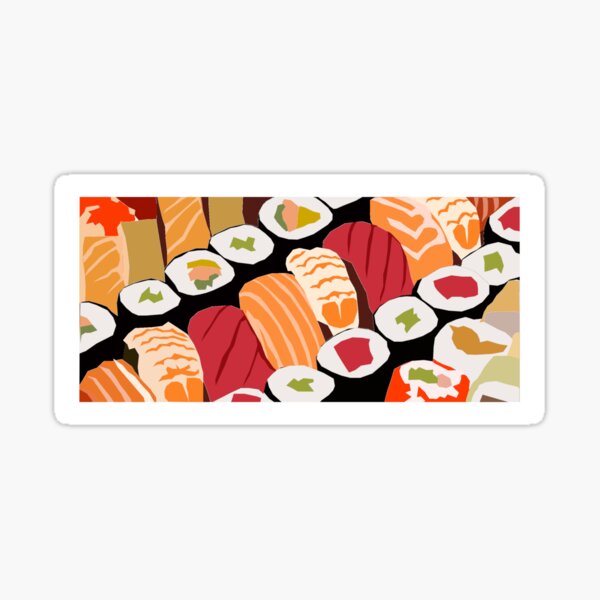 "Sushi Platter" Sticker by Katexdes | Redbubble