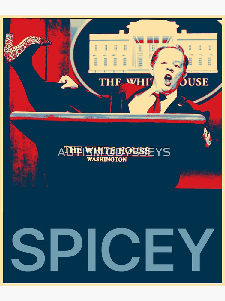 "Sean Spicer "Spicey" SNL inspired" Sticker by Flifo20 | Redbubble