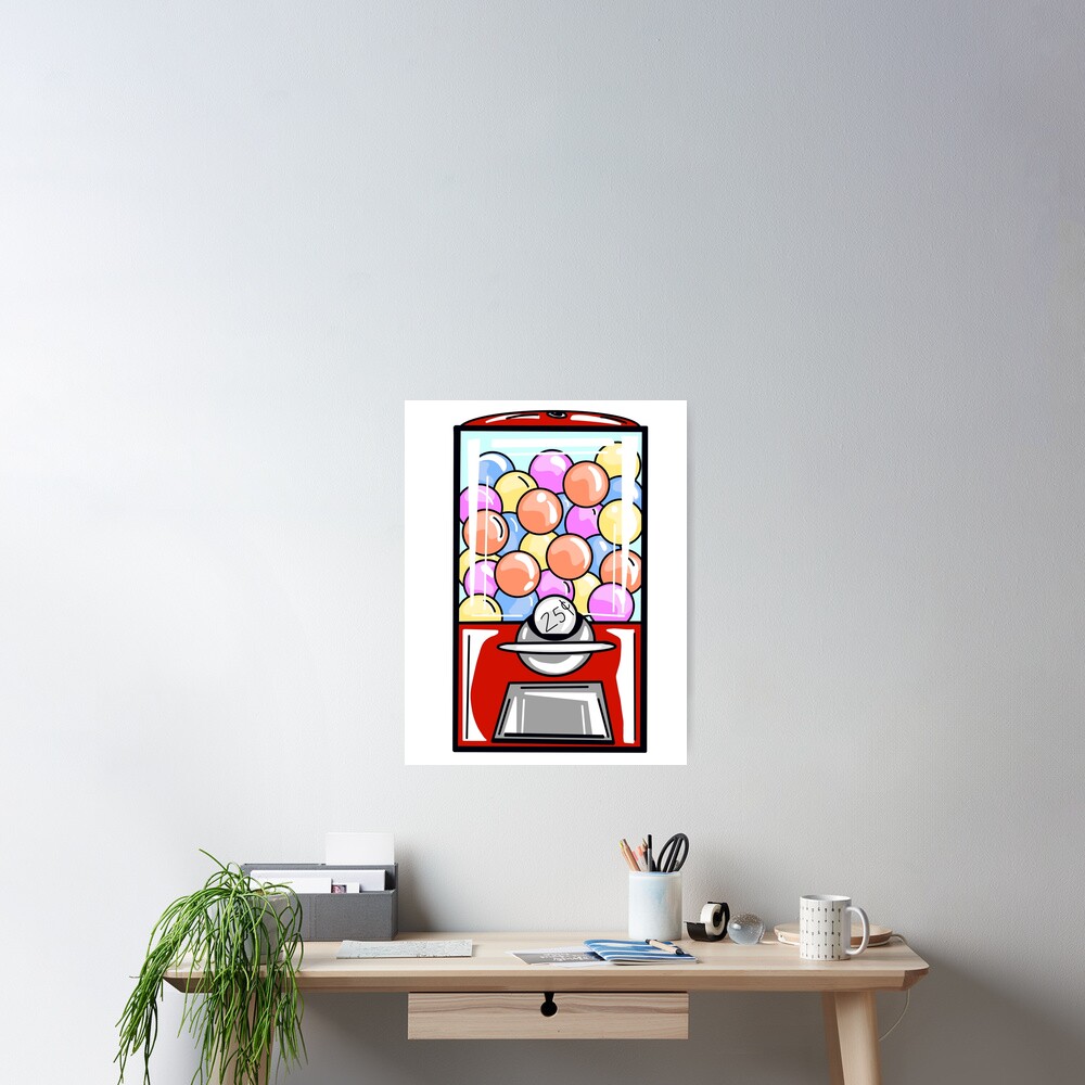 "Gumball Machine " Poster by missmann | Redbubble