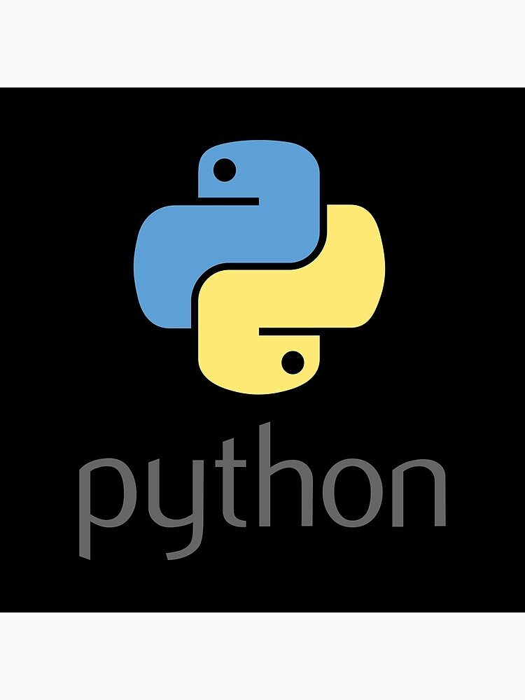 "PYTHON -LOGO" Poster by RolanTurner501 | Redbubble