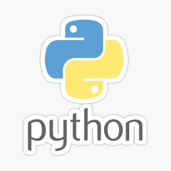 "PYTHON -LOGO" Sticker for Sale by RolanTurner501 | Redbubble