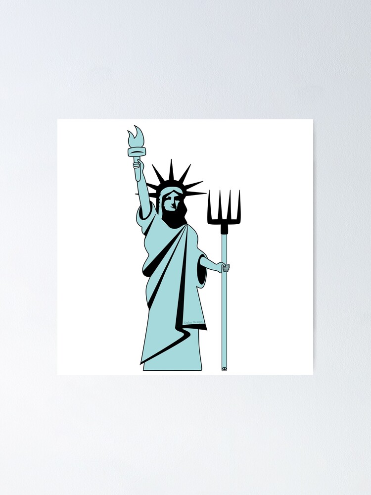 Liberty And Justice For All Poster For Sale By Dolusdesign Redbubble