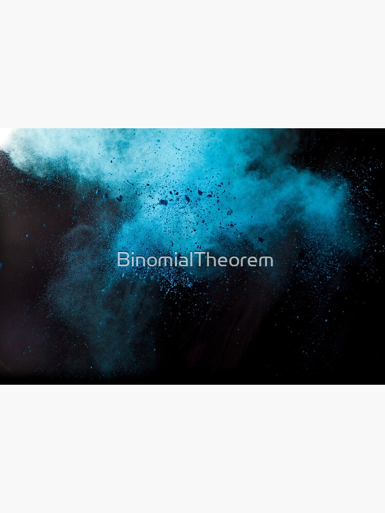 "blue powder explosion aesthetic" Poster for Sale by BinomialTheorem ...