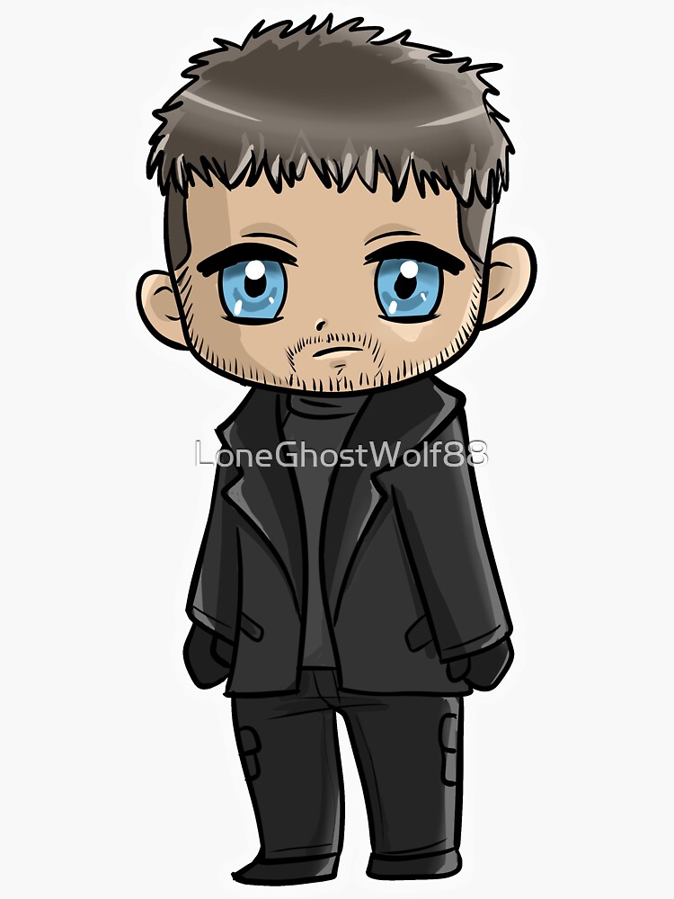 Pegatina «chibi chris redfield» de LoneGhostWolf88 | Redbubble