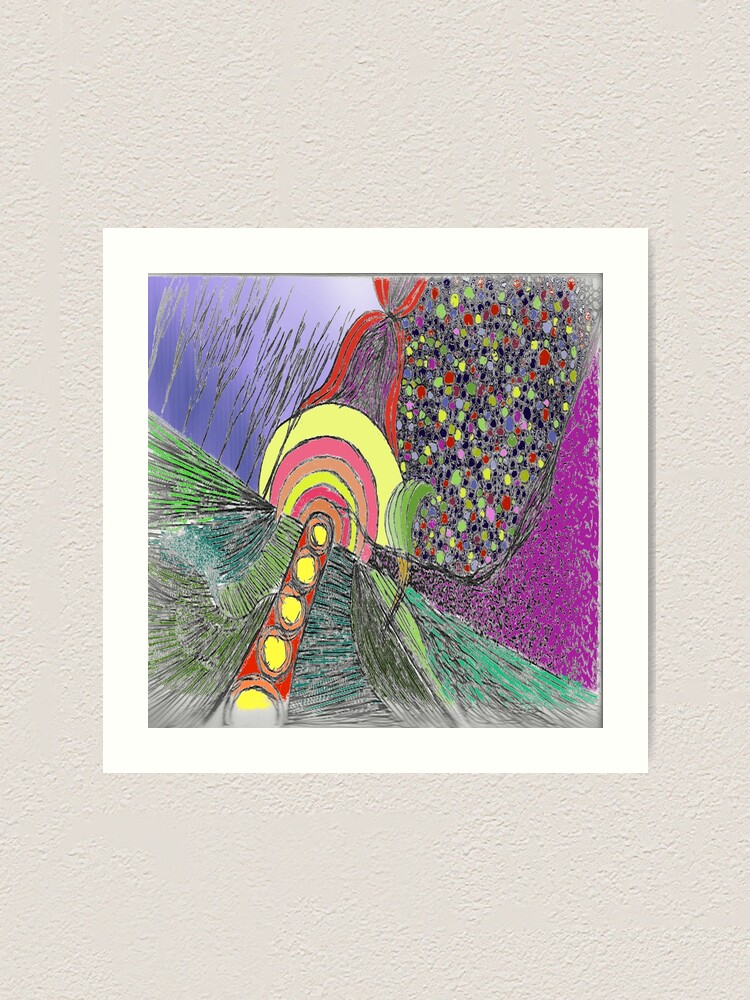 "Dot Matrix Sunrise (colorized)" Art Print for Sale by DinoBojangles ...