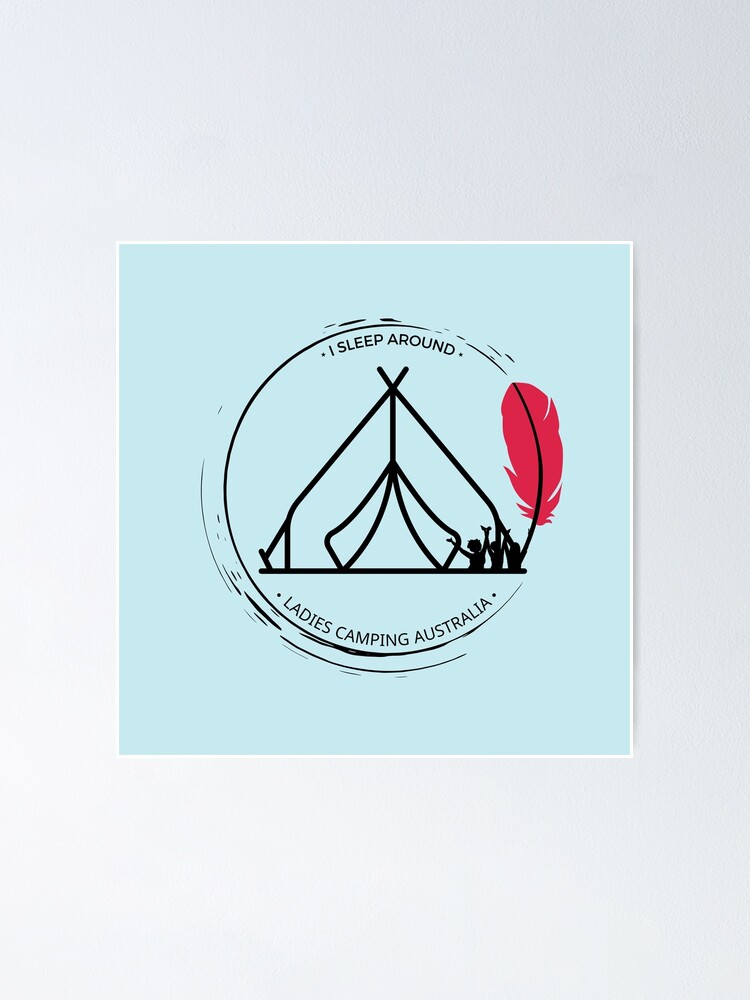 "FIRST NATION text Design-Ladies Camping Australia" Poster for Sale by ...