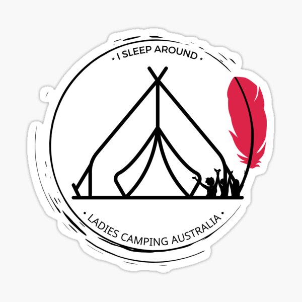 "FIRST NATION text Design-Ladies Camping Australia" Sticker for Sale by ...