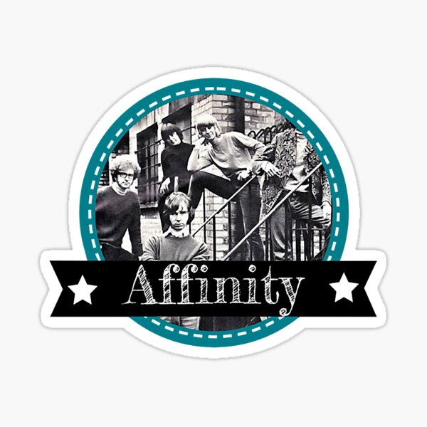 "Affinity Band 70s Essential" Sticker by MarkRaynard | Redbubble
