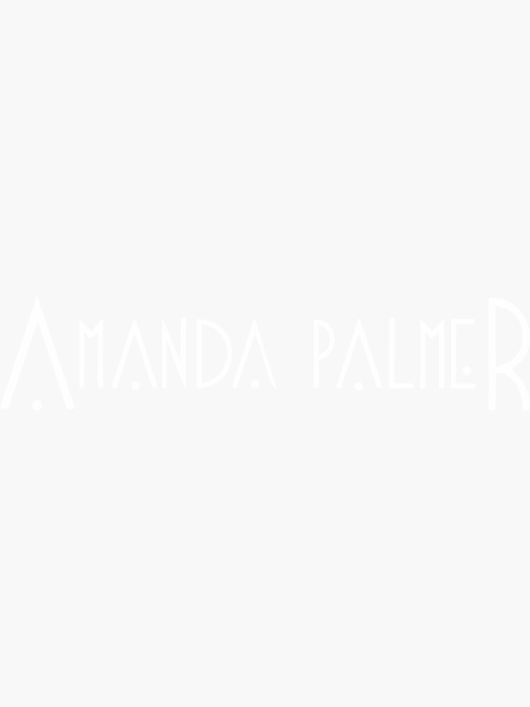 "Amanda Palmer " Sticker by BoloidRed | Redbubble