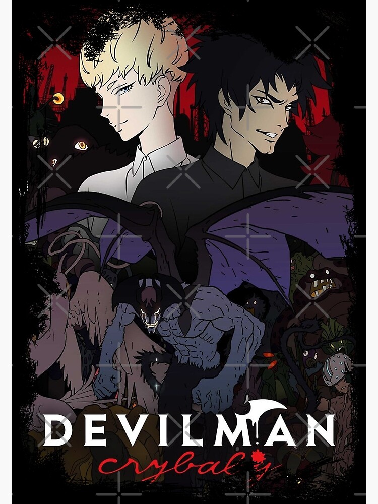 "Devilman Crybaby Debiruman Kuraibeibi Grunge Border Anime Design ...