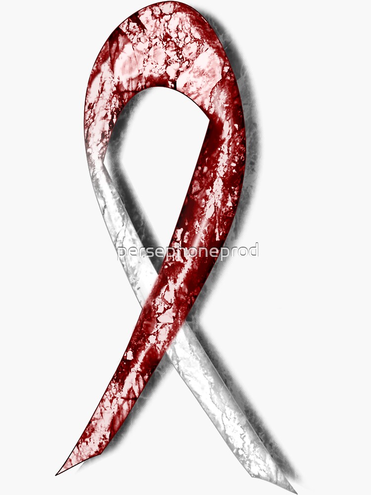 "Head & Neck Cancer Awareness Ribbon [3]" Sticker by persephoneprod ...