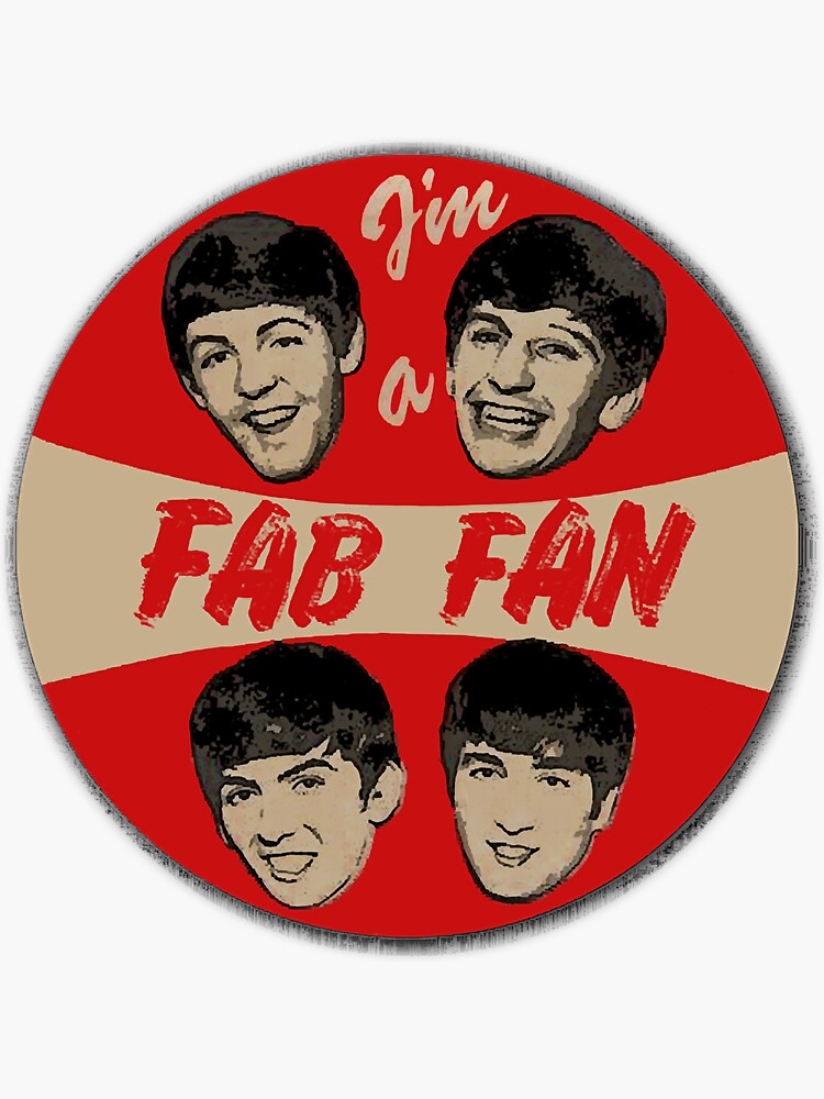 "FAB FAN" Sticker for Sale by MissTrore | Redbubble