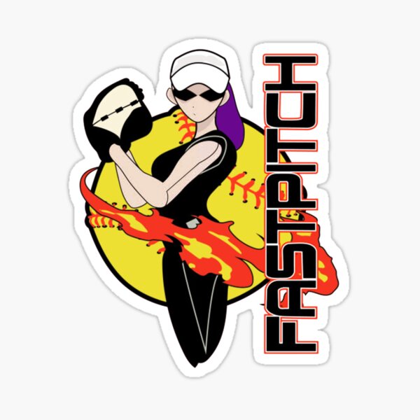 "Fastpitch Pitcher" Sticker for Sale by CaroleAWatts | Redbubble