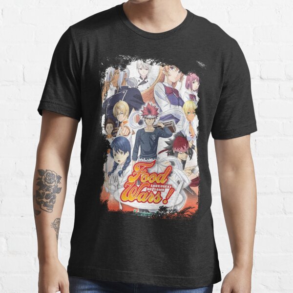 "Food Wars Shokugeki no Soma Grunge Border Anime Design " T-shirt for ...