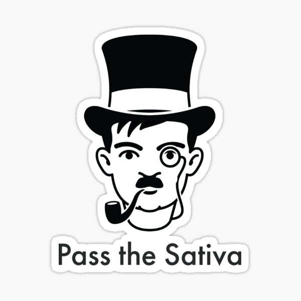 "Pass the Sativa Funny Vintage Weed/Marijuana/Cannabis/Pot Design for ...