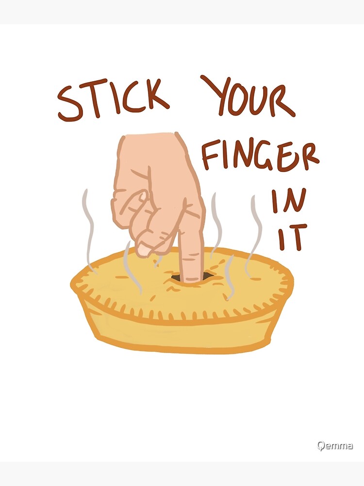 "Hot Pies" Poster for Sale by Qemma | Redbubble