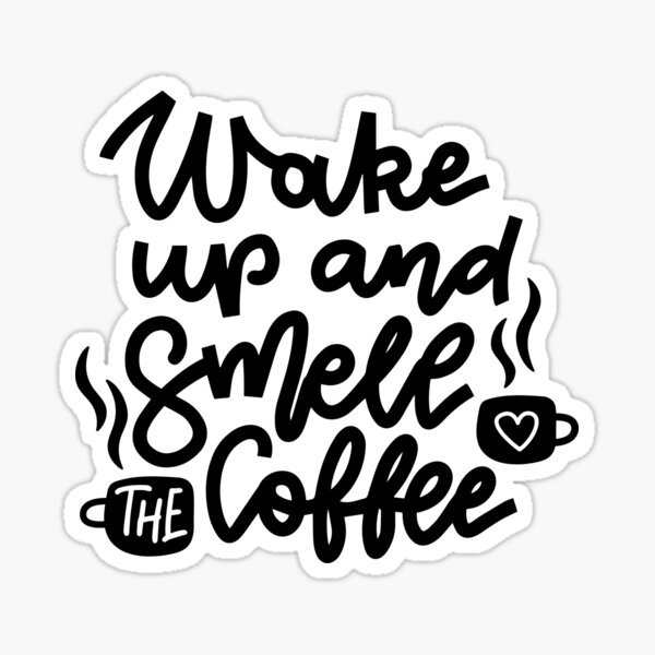 "WAKEUP" Sticker by BIHOO19 | Redbubble