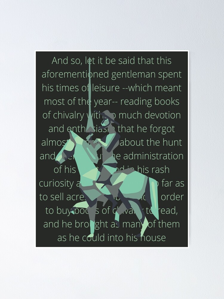 "Don Quixote Quote" Poster for Sale by unhingedheather | Redbubble