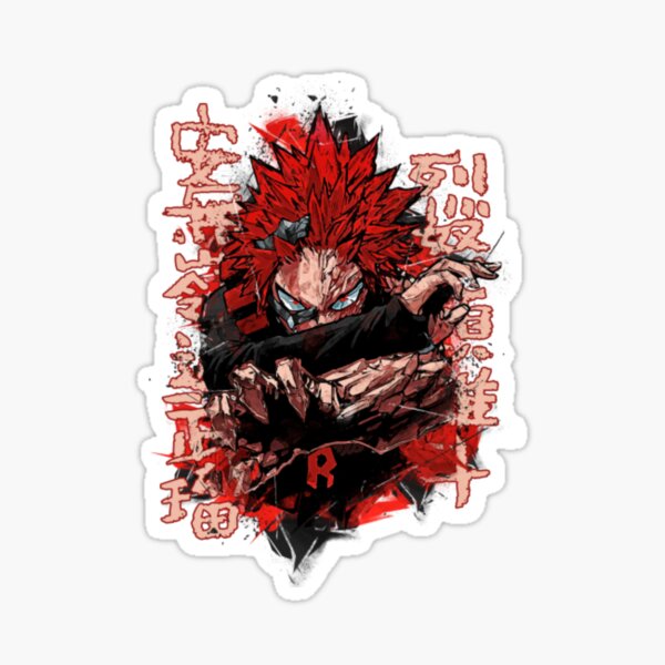 "Eijiro Kirishima" Sticker by NickShaw-Zola | Redbubble