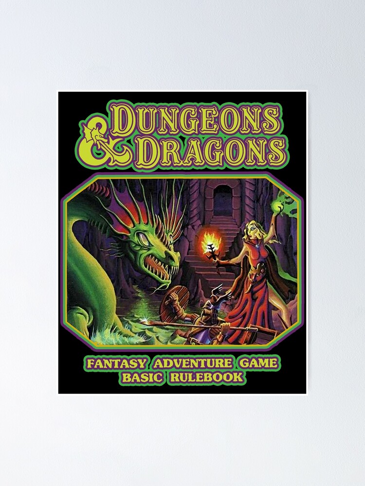 "Vintage fantasy dungeons and dragons" Poster for Sale by urnalmu ...