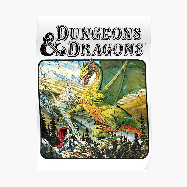 "Vintage fantasy dungeons and dragons" Poster for Sale by urnalmu ...