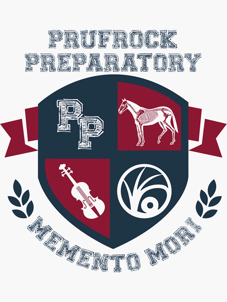 "Prufrock Prep " Sticker for Sale by CanLiftaHorse | Redbubble