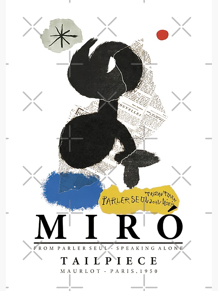 "Joan Miro | Maleri Litografi Vintage" Sticker by anniebbroome | Redbubble
