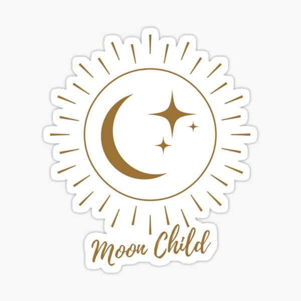 "MOON CHILD" Sticker by TommyRegan | Redbubble