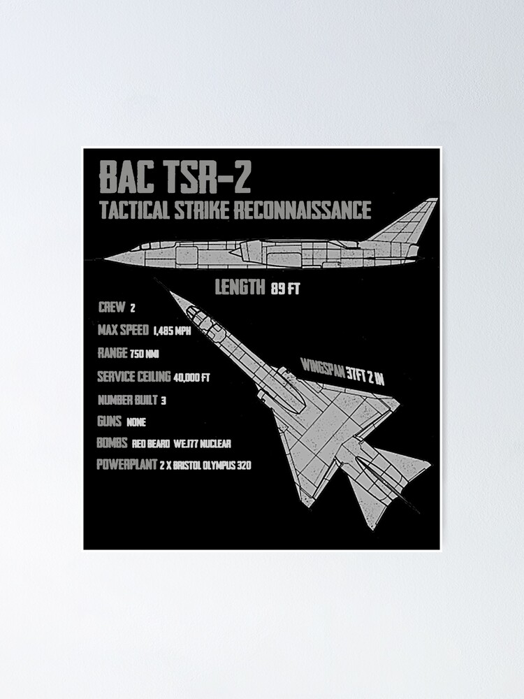 "BAC TSR-2 " Poster for Sale by Joejason302 | Redbubble