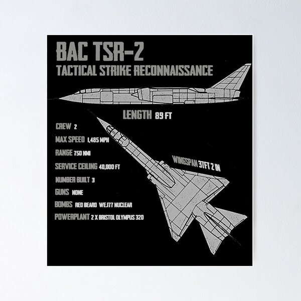 "BAC TSR-2 " Poster for Sale by Joejason302 | Redbubble