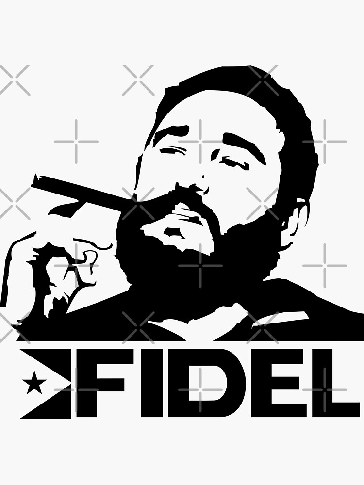 "FIDEL CASTRO" Sticker by RevolutionToday | Redbubble
