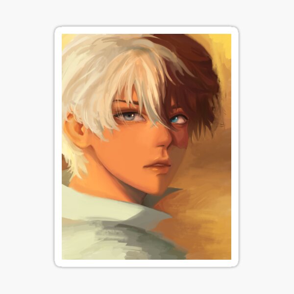 "My Hero Academia MHA Anime Shoto Todoroki Art Print" Sticker by ...
