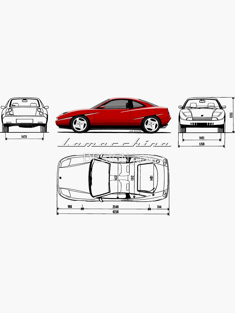 "La Macchina" Sticker for Sale by goseatonio | Redbubble