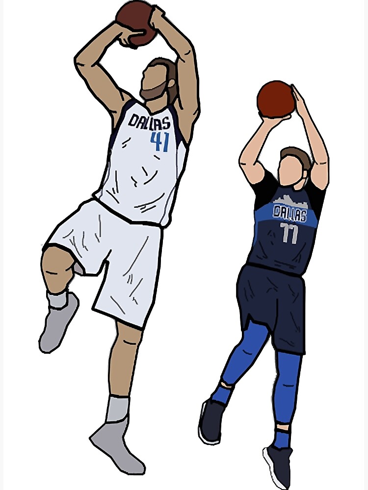 "Dirk Nowitzki x Luka Doncic Signature One Leg Fadeaway - Dallas ...