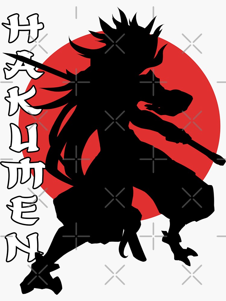 "Hakumen" Sticker by BangferoStore20 | Redbubble