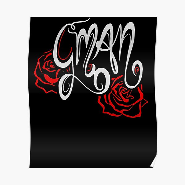 "GMAN" Poster for Sale by castyabionen | Redbubble