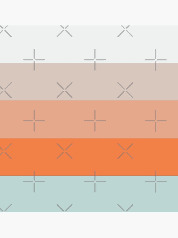 "Retro Stripes 70s Spring Color Palette" Art Print for Sale by ...