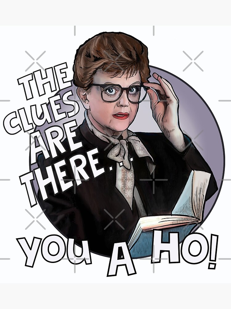 "Jessica Fletcher is on the case- murder she wrote" Poster for Sale by ...