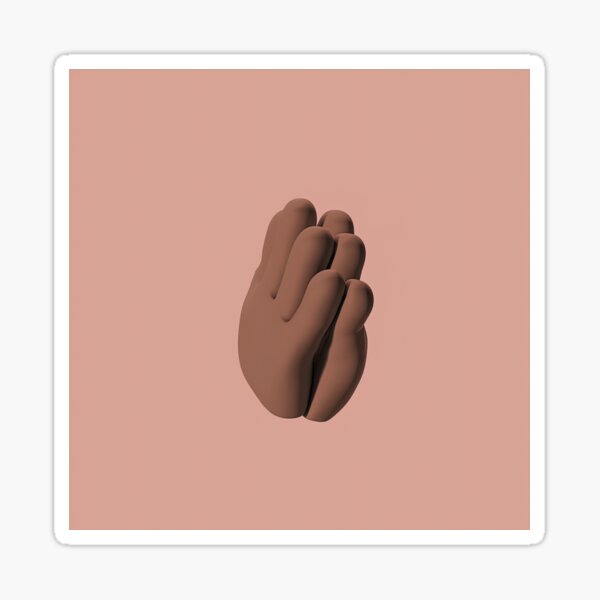 "Praying Hands Emoji Drake" Sticker by ChicagoThings | Redbubble