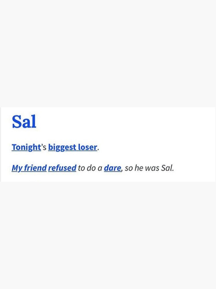 "Sal Meaning Funny Sal Vulcano T-Shir Gift idea for Sal Vulcano Fans ...