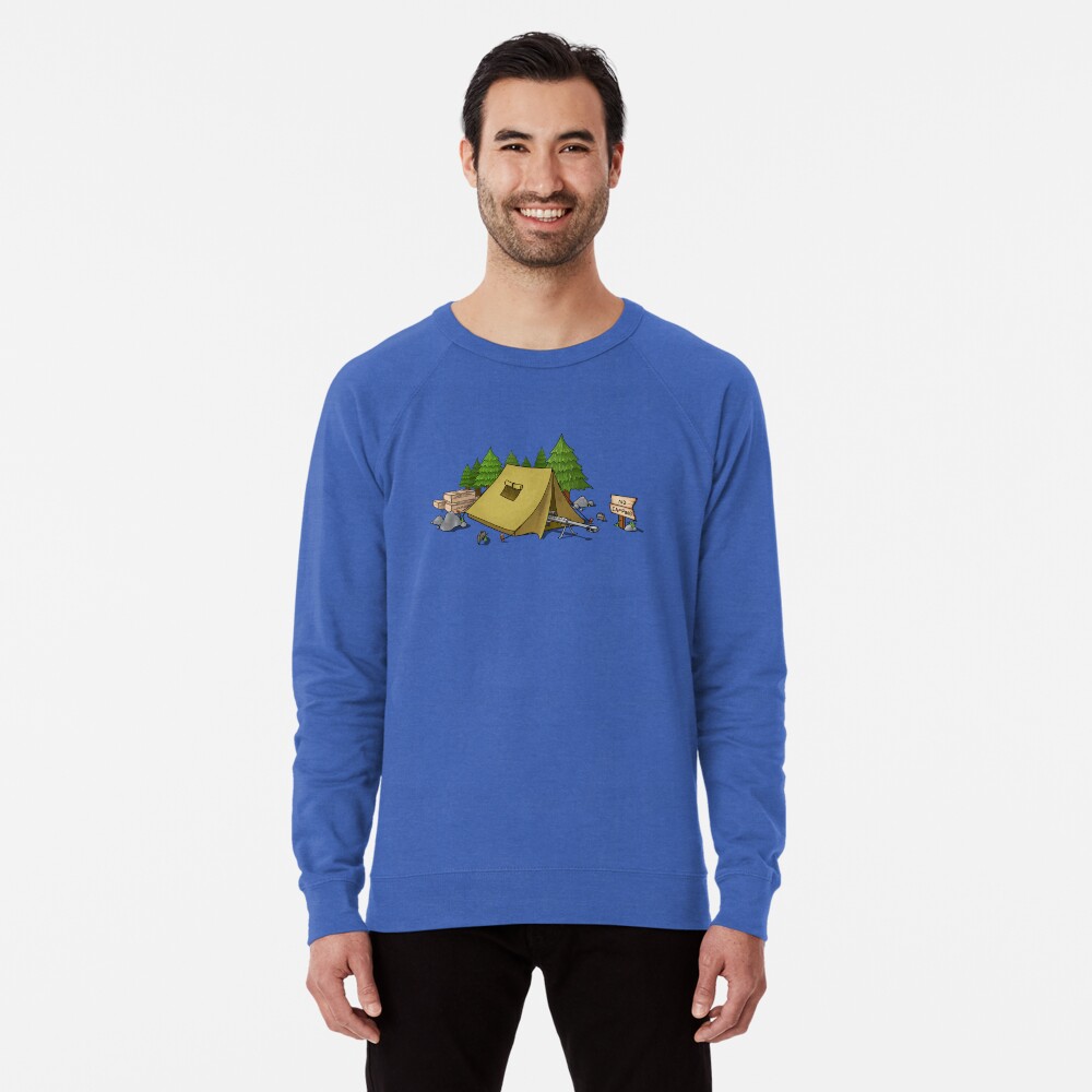 "Zelten verboten" Leichter Pullover von BGWdesigns | Redbubble